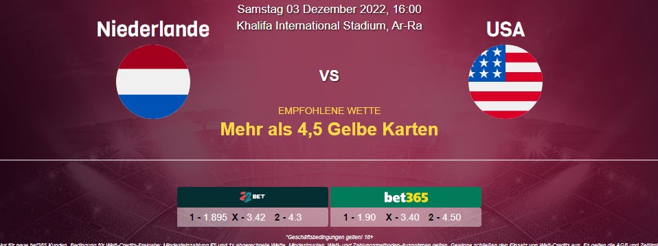 Niederlande Gegen Usa Tipp